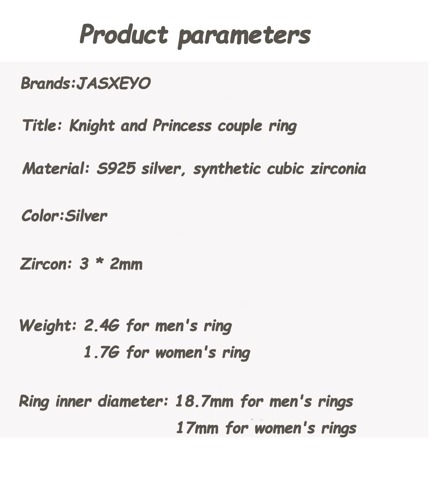 JASXEYO wedding ring sets for him and her,promise rings for couples,promise rings for her,matching rings for couples,dainty rings,Adjustable Princess and Knight Rings Set His and Hers (women's)