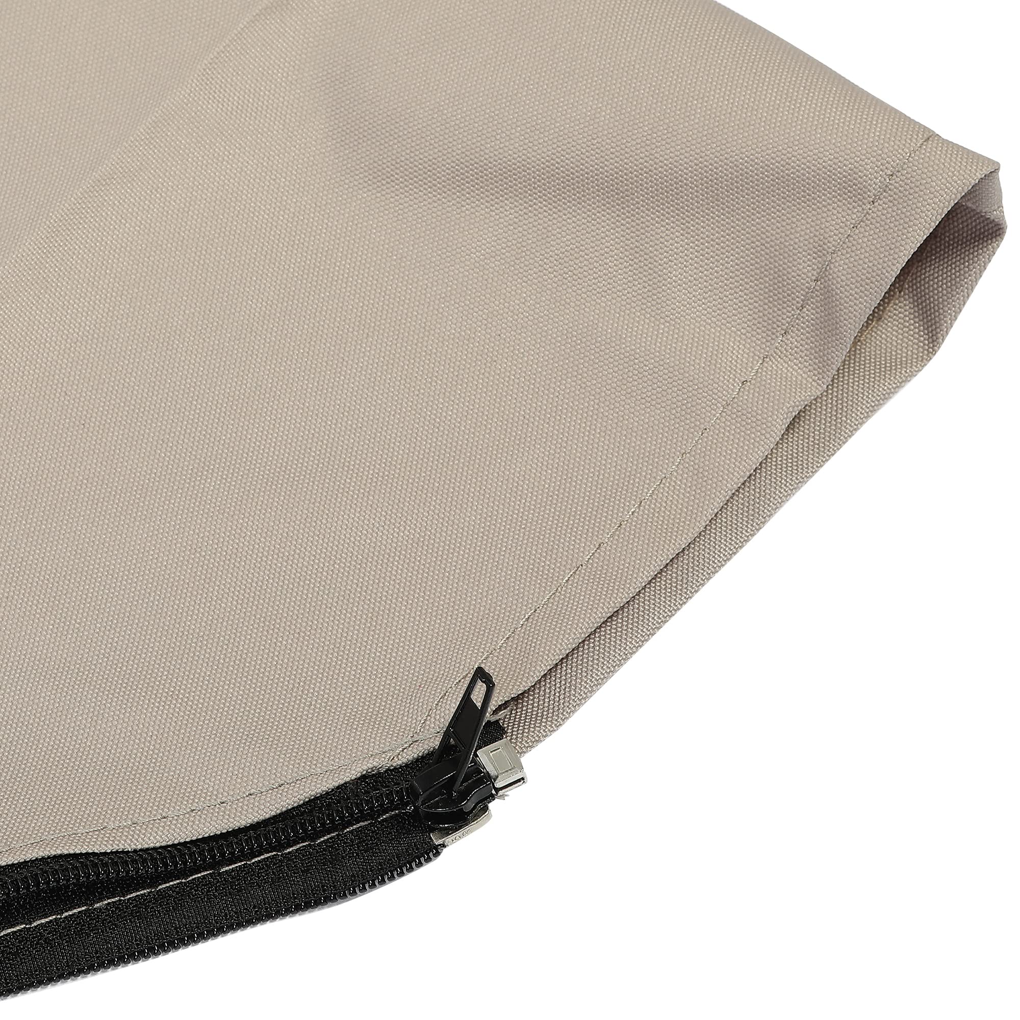 HECASA 3 Bow Boat Sun Shade 72" L 67"-72" W Bimini Top Replacement Canopy Cover with Boot Gray Canvas Only Without Frame