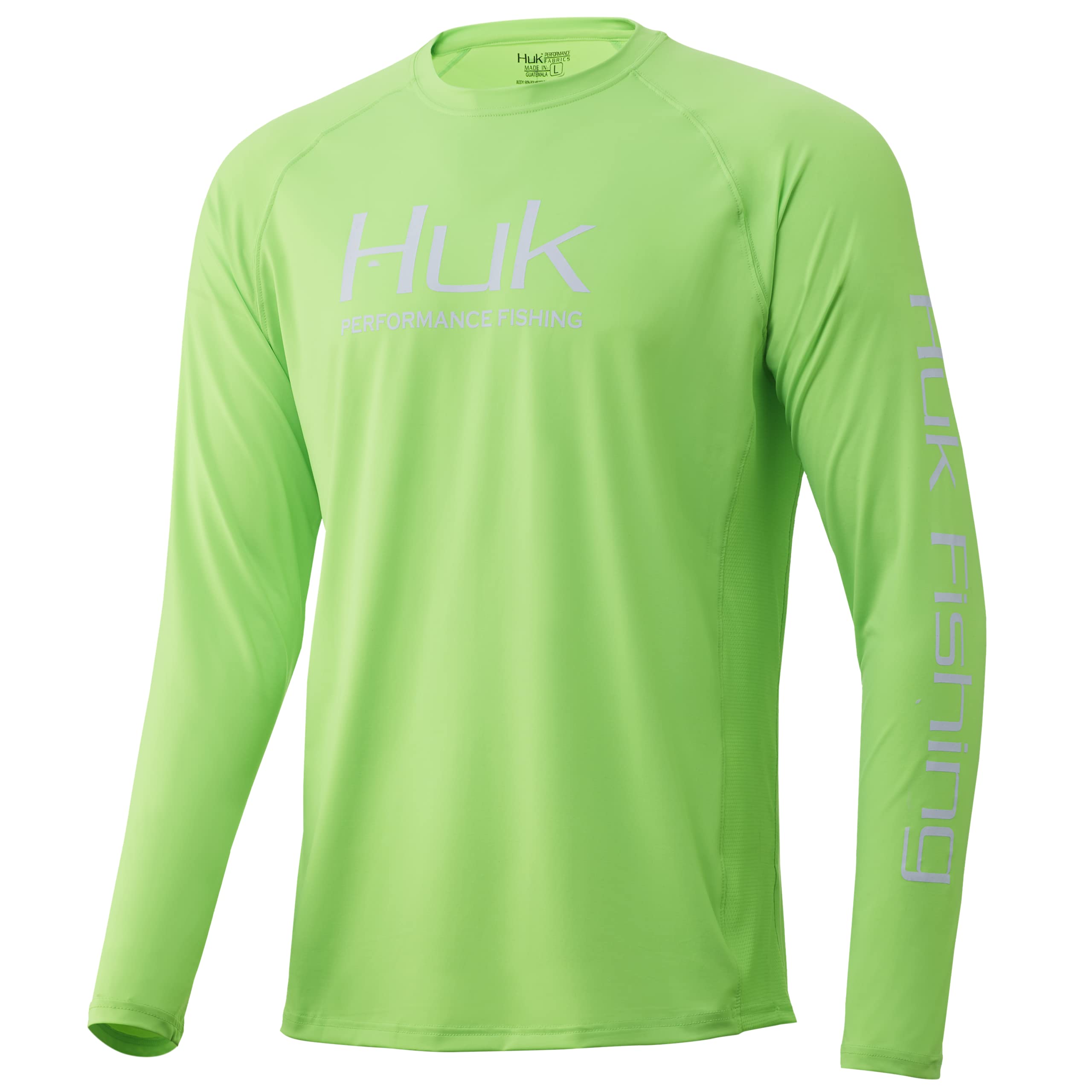 Huk Men's Pursuit Vented Long Sleeve 30 UPF Fishing Shirt, Black, Medium