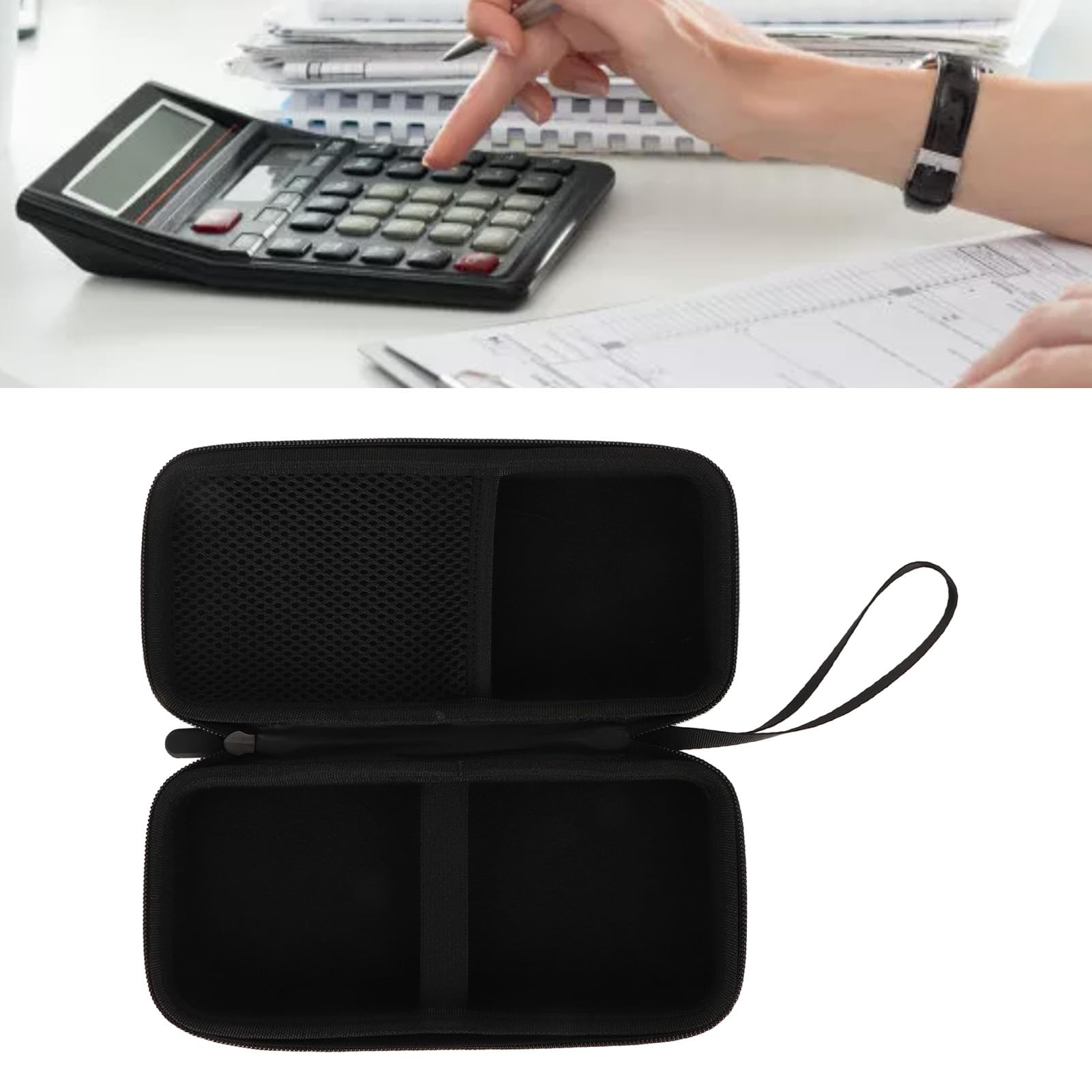 Hard Case for Ti 84 Plus Ce Graphing Calculator Box for Holder Black Boxed Fabric for Holder for Organizer Scientific