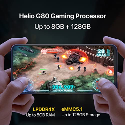 UMIDIGI A11 Pro Max Unlocked Cell Phone, with Sony Camera, 6.8" FHD Full View Screen, 5150mAh Battery Android 11 Smartphone with Dual SIM (A11 Pro Max 4+128G, Mist Blue)