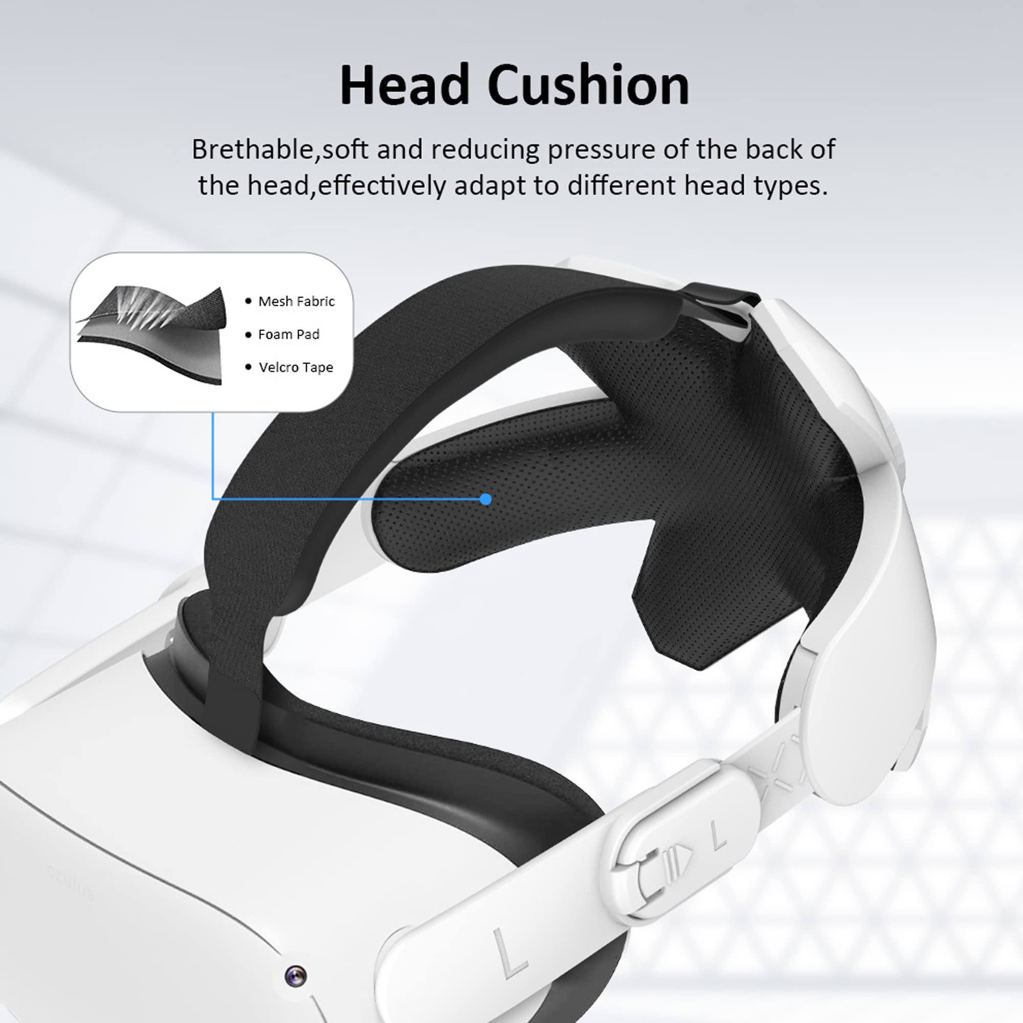 Head Strap, Upgrade Replacement Strap, Ergonomic Comfort Enhanced Support, Elevate Gaming Experience
