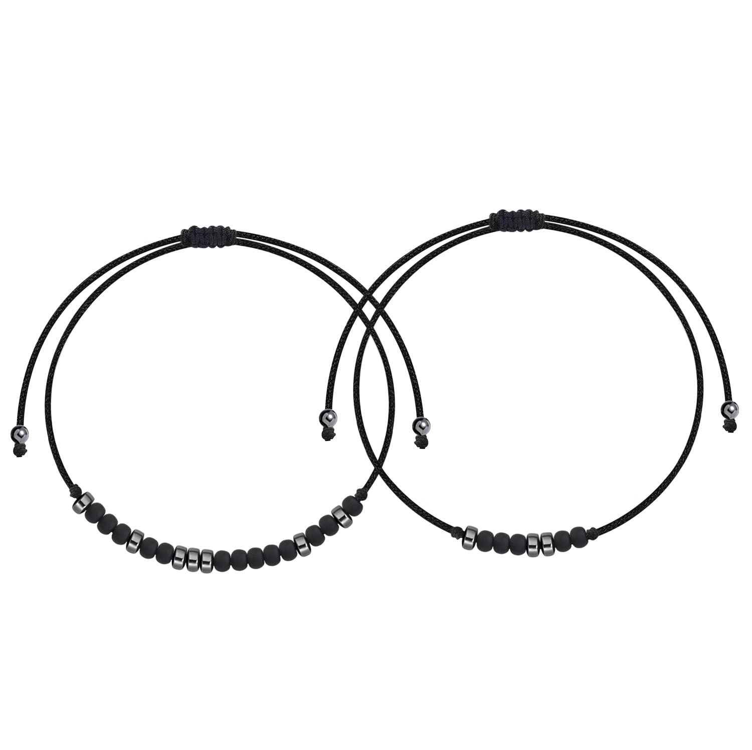 LQRI Dad and Daughter Matching Morse Code Bracelets Father Daughter Gift The Love Between A Father and Daughter Is Forever (Dad and Daughter)