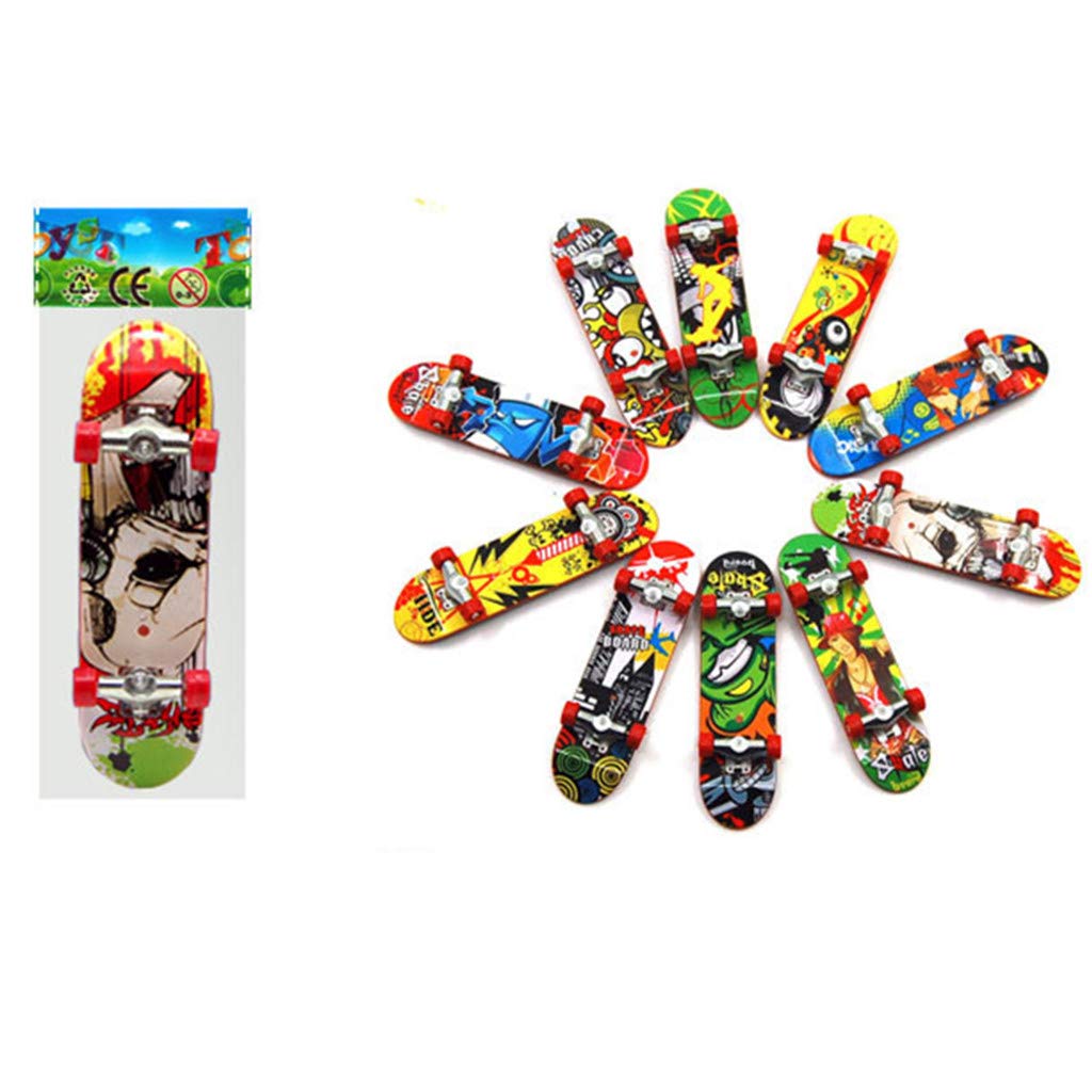 Huluda 2PCS Finger Board Tech Truck Mini Skateboards Alloy Stent Party Favors Gift