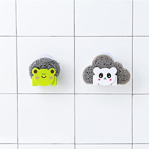 RYGRZJ Sink Rack Kitchen Drainer Rack,Suction Cup Sink Drain Rack Sponge Storage Holder for Kitchen Organizer Bathroom Accessories