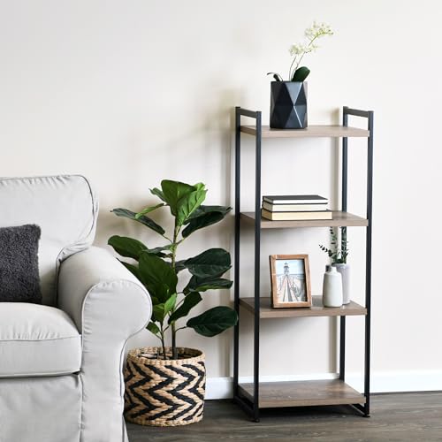 Household Essentials, Natural and Black Cattail and Paper Zee Basket