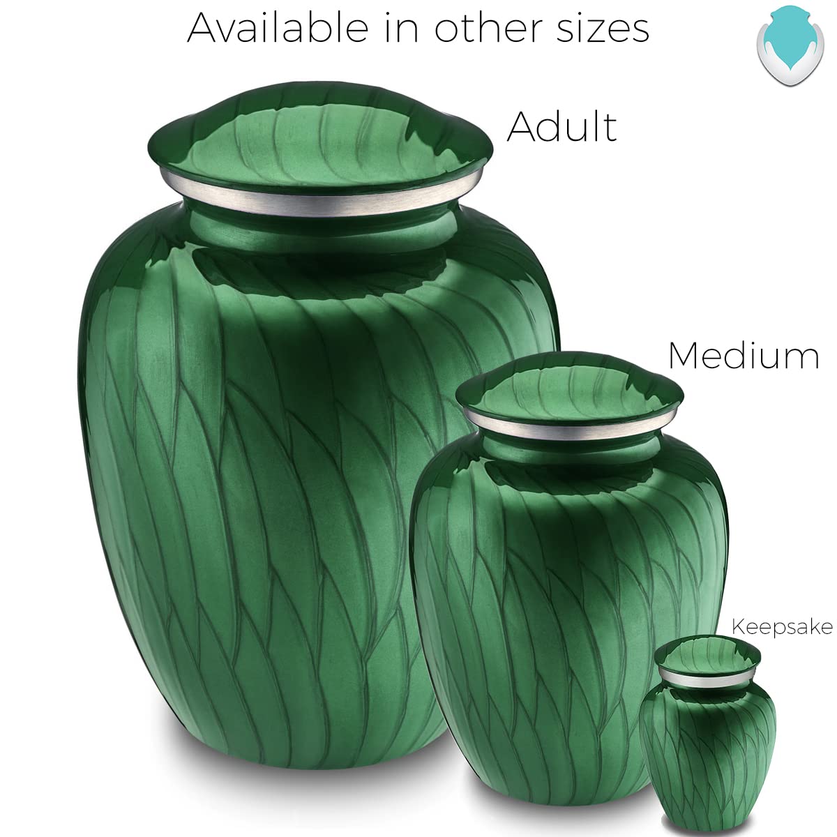GetUrns Embrace Personalized Lighthouse Medium Cremation Urn with Custom Engraving for Human Ashes for Funeral, Burial, Niche or Columbarium β 44 Cubic Inches β Small Urns for Ashes (Pearl Green)