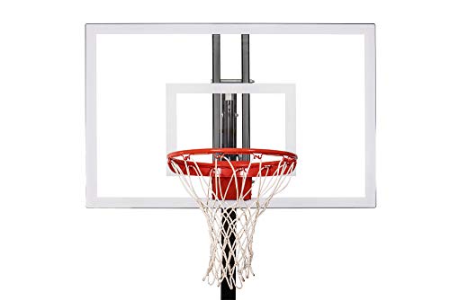 Goalsetter Elite Plus 54β Tempered Glass Backboard In-Ground Basketball Hoop - HD Breakaway Rim, Black (TS44154G3)
