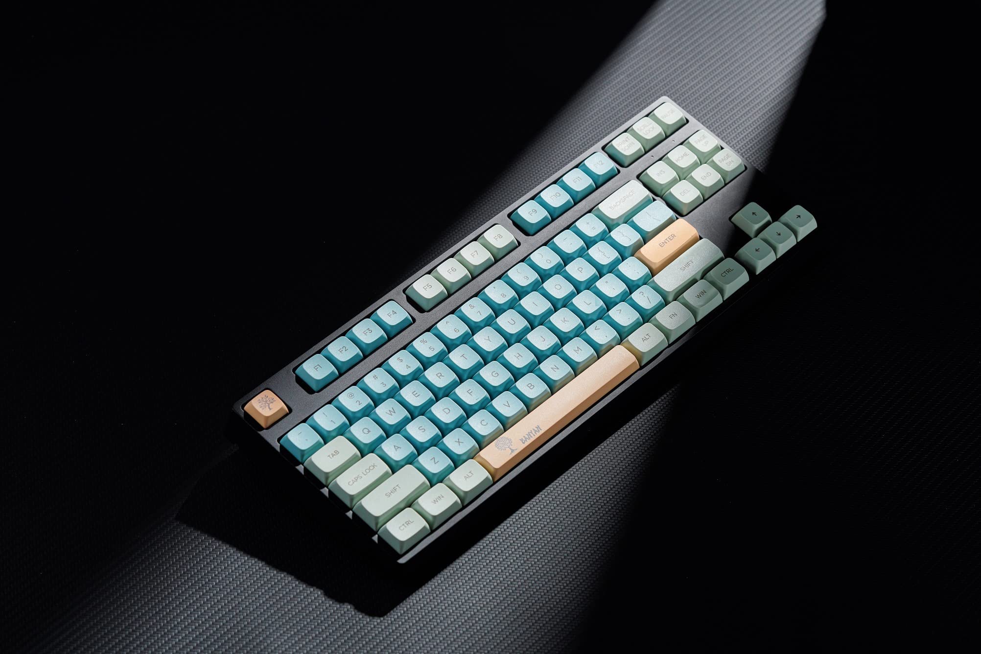 ZMX PBT Dye Sublimation Custom Keycap Set,Banyan Tree Theme XDA Profile Personalized 127 Keys Computer Accessory for MX Switch Mechanical Gaming Keyboard