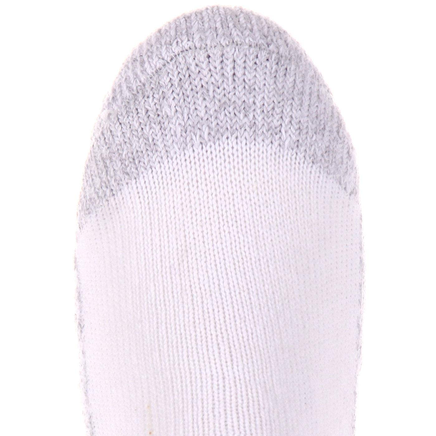 Georgia Cotton Cushioned Crew Socks (2-Pack), White, X-Large