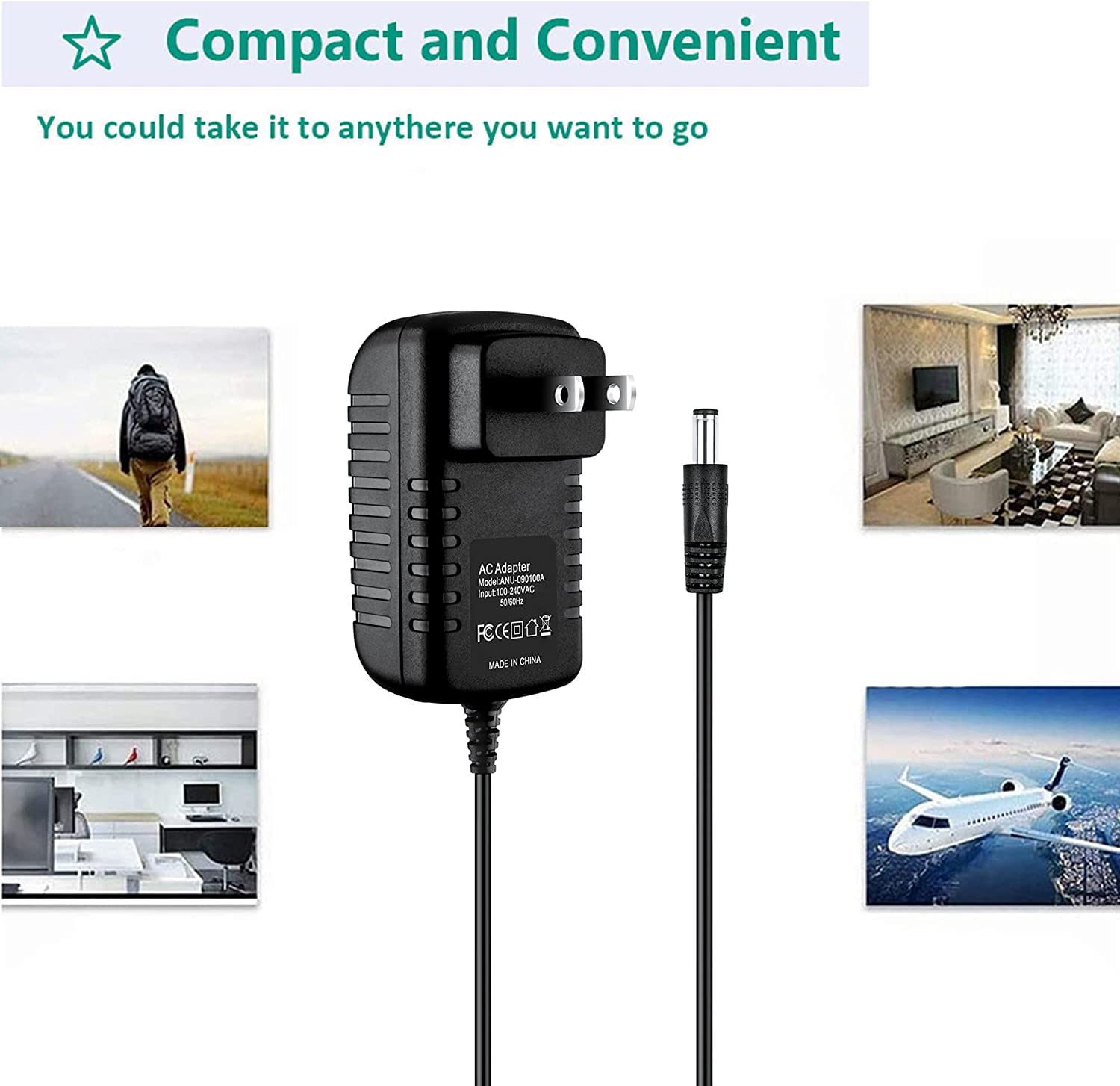 Guy-Tech 5V AC/DC Adapter Compatible with Sanyo Xacti VPC-CA6 VPC-C6 VPC-C6EX VPC-C40EX VPC-C40E VPC-CG102 VPC-CG100 VPC-CG100EX VPC-CG100GX VPC-E760 VPCE760 Camera VPC-ZH1 VPC-SH1 VPC-WH1 VPC-ZH1R