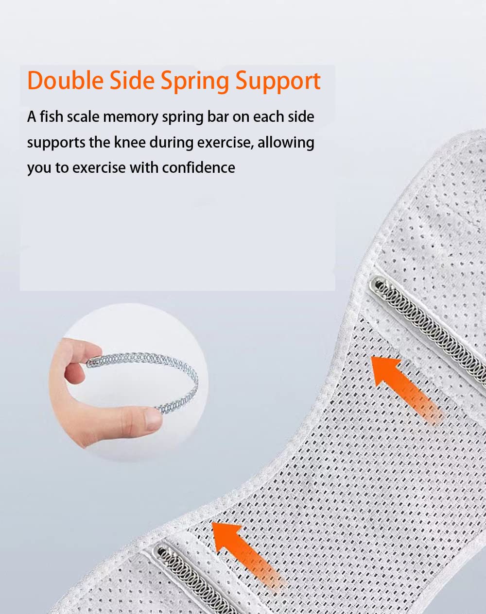 KOKIXEOT Knee Brace with Side Stabilizers for Men and Women, Breathable & Adjustable Knee Support for Meniscal Tear Knee Pain Arthritis Injuries Recovery (Medium)