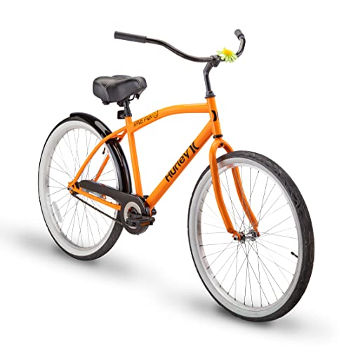 Hurley Bikes Malibu Cruiser Single Speed Bicycle (Orange, Medium / 17 Fits 5'4"-6'0")