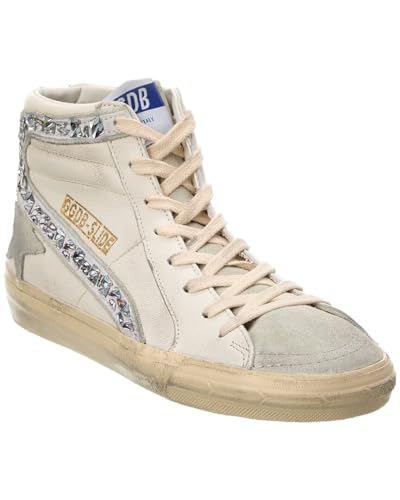 Golden Goose Slide Leather Sneaker, 39, White