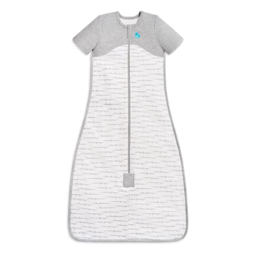 Love to Dream Organic Baby Sleep Bag (6-18 Mo), Super Soft Temp Regulating Sleeping Sack, 1.0TOG All Seasons Wearable Blanket, White