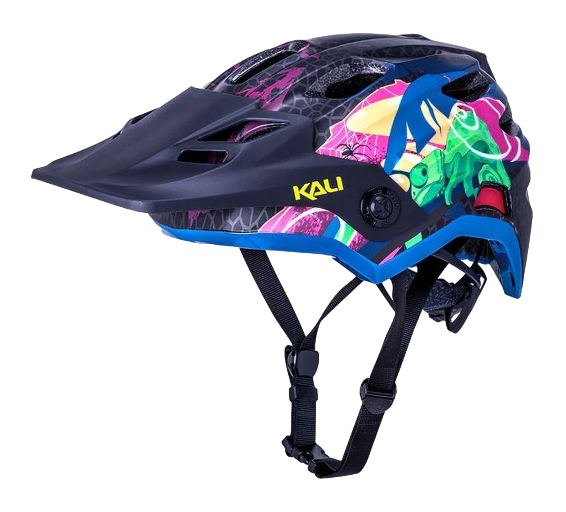 Kali Protectives Maya FF Youth Cycling Helmet - Youth Lizard Matte Black/MLT One Size