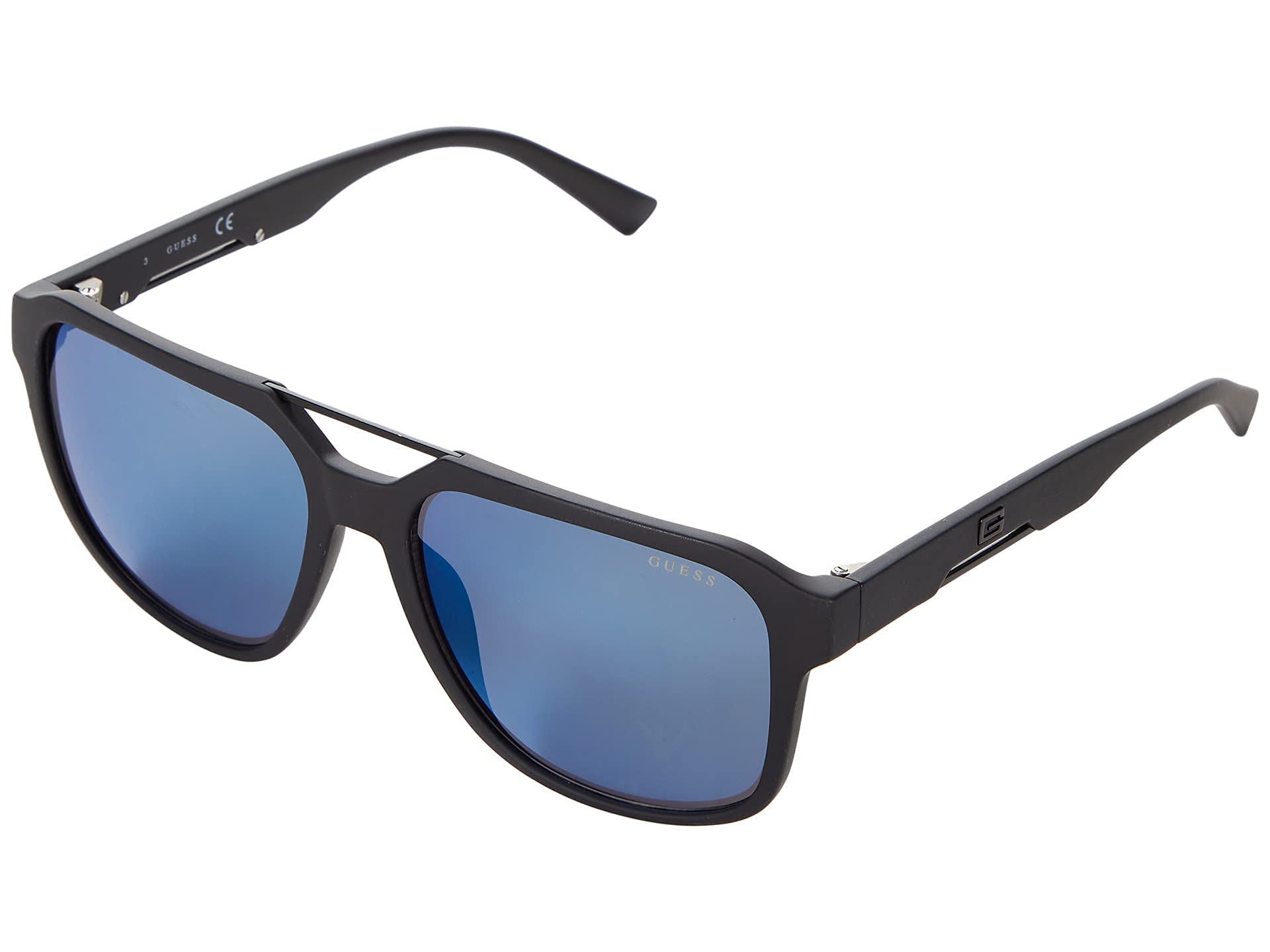 GUESS GF5078 Matte Black/Blue Mirror One Size