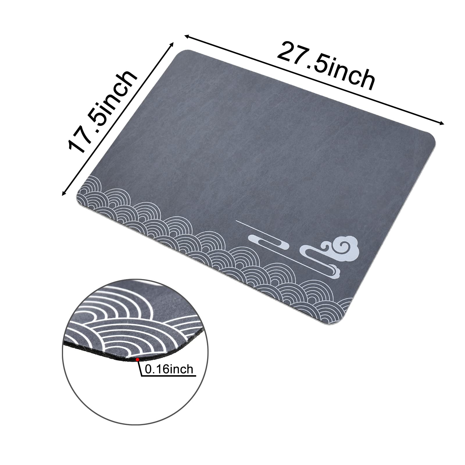 Kitchen Rug/Anti Fatigue Floor Mat Waterproof No-Slip Cushioned Kitchen Floor Mat Kitchen Rugs,Comfort Standing Mats for Home, Sink, Office(Brown)