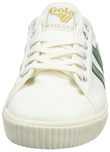 Gola Men's Mark Cox Trainers, Off White Off White Dark Green Wn, 8