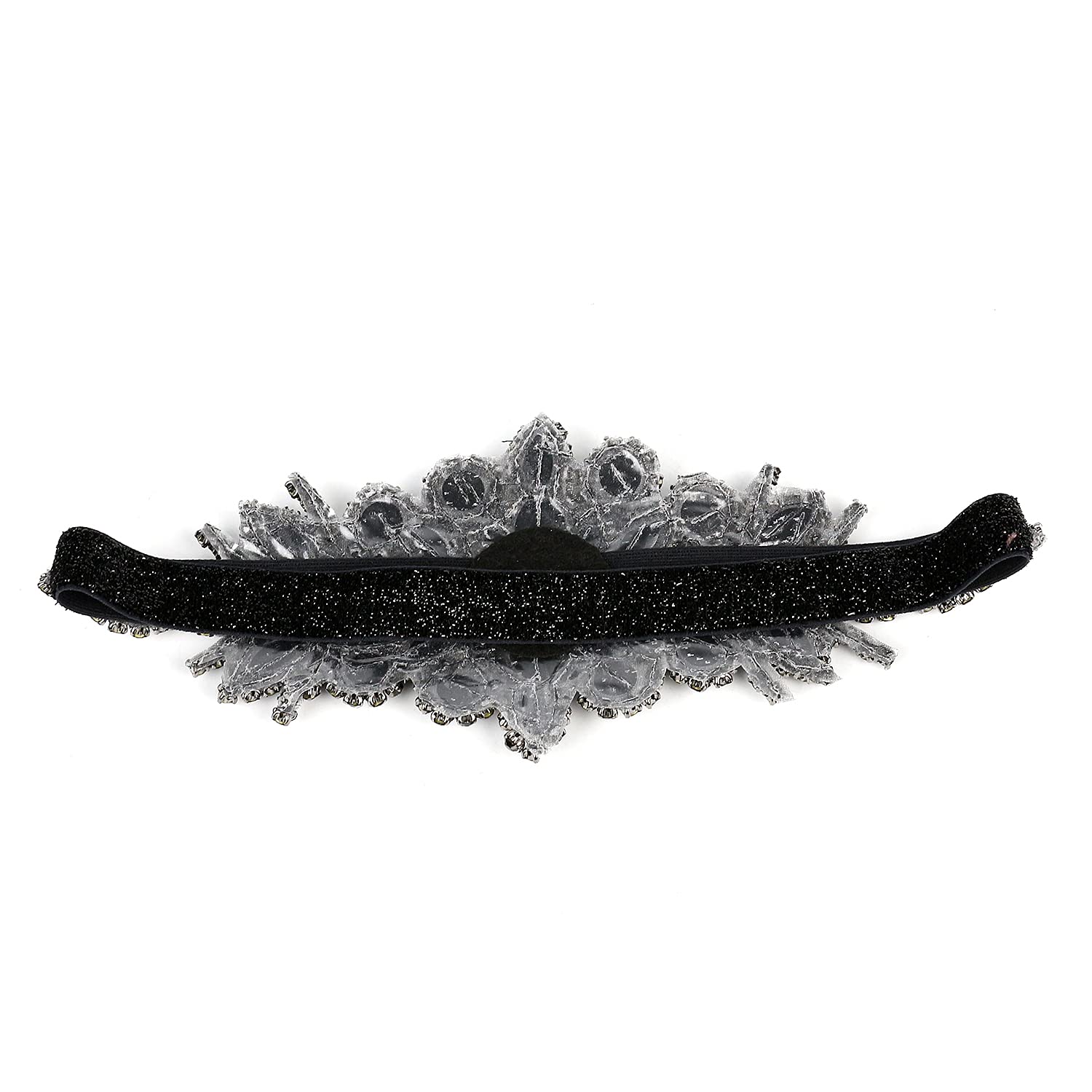 LATIMOON 1920s Flapper Headband Ostrich Feathers Headpiece Roaring 20s Sequins Headband Great Gatsby Hair Accessories for Women