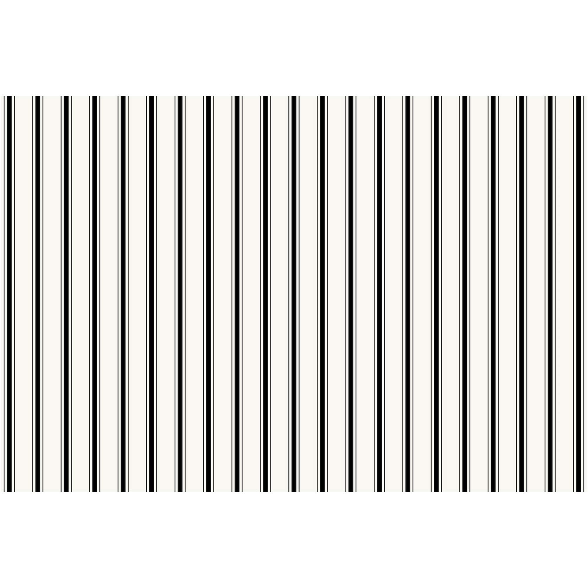 Hester and Cook Disposable Paper Placemats for Dining Table - Navy Striped Square Place Mats for Parties - 24 Sheets Per Pad American Made