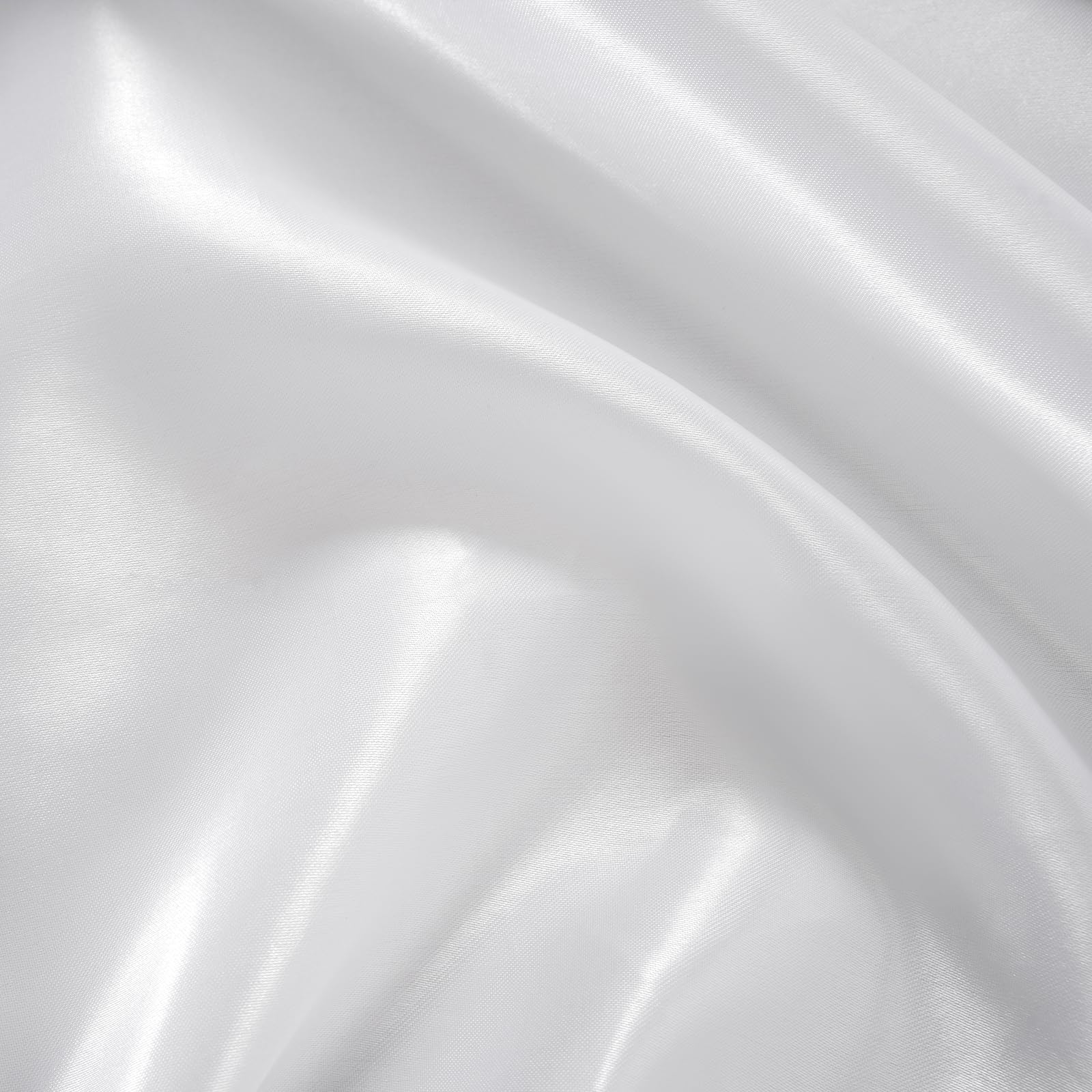 Lykoow 4 Packs Satin Tablecloth 108 Inch Round Silky White Satin Tablecloth 108inch Bright Tablecloth Smooth Fabric Table Decoration for Parties Holiday Wedding Birthday Banquet