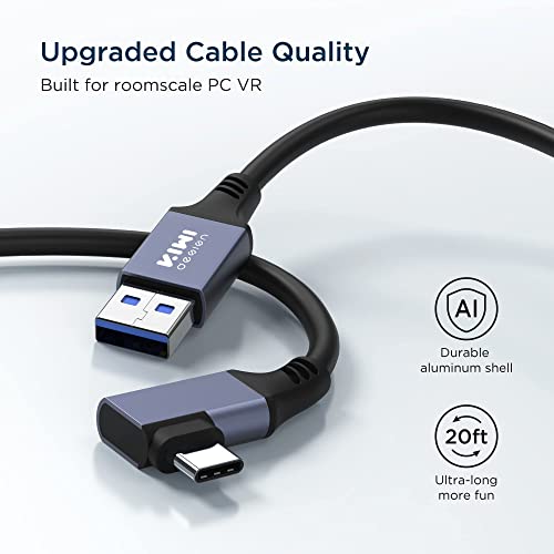 KIWI design Silicone Grip Cover and Link Cable for Quest 2 VR Accessories