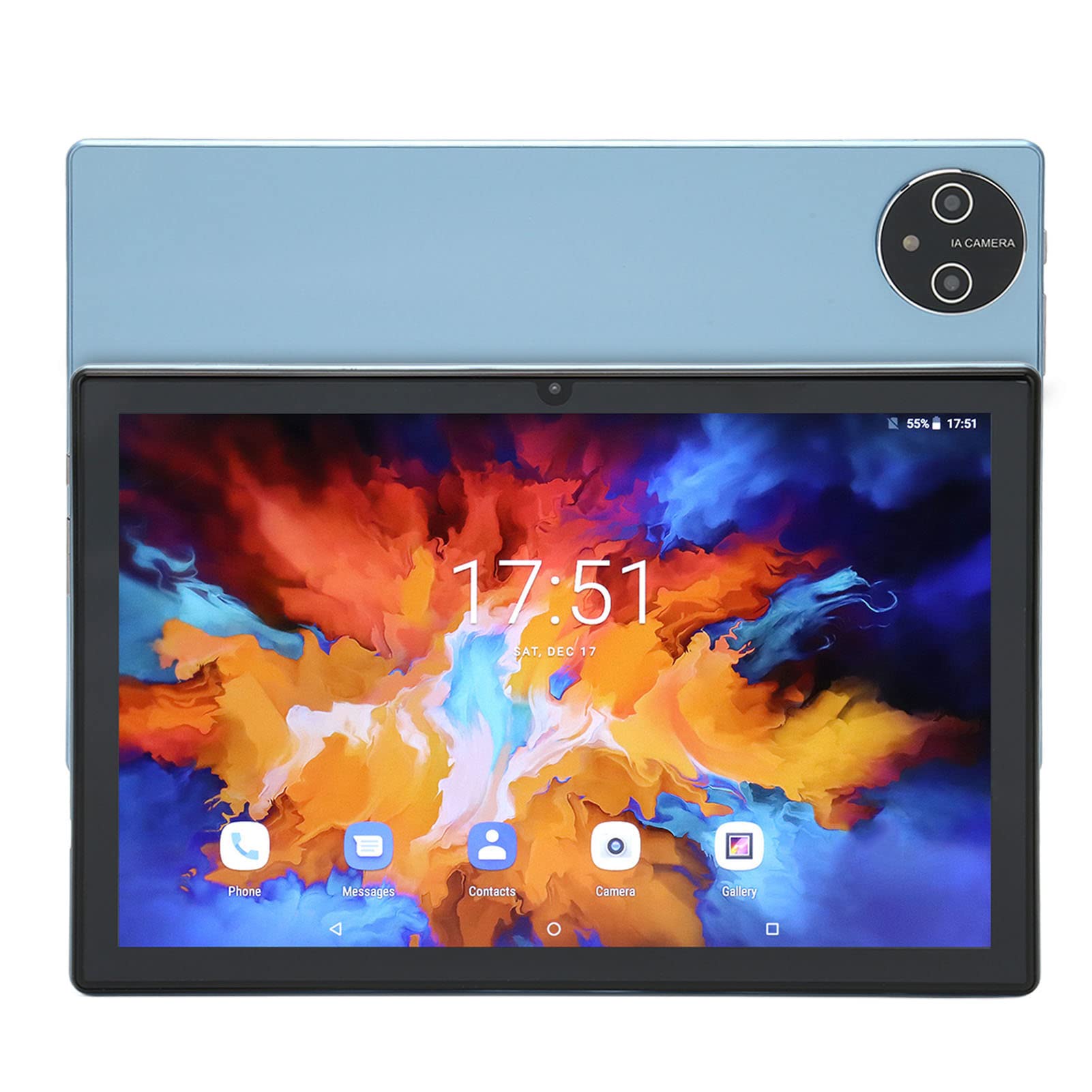 Haofy 10.1 Inch Tablet, US Plug 100β240V RGB Keyboard 2 in 1 Tablet PC 8800mAh MT6755 Octa Core 4G LTE for Entertainment (Blue)