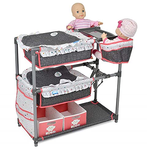 Hauck Twin Doll Play Set (Doll Not Included) Doll Stroller For Kids Play NEW