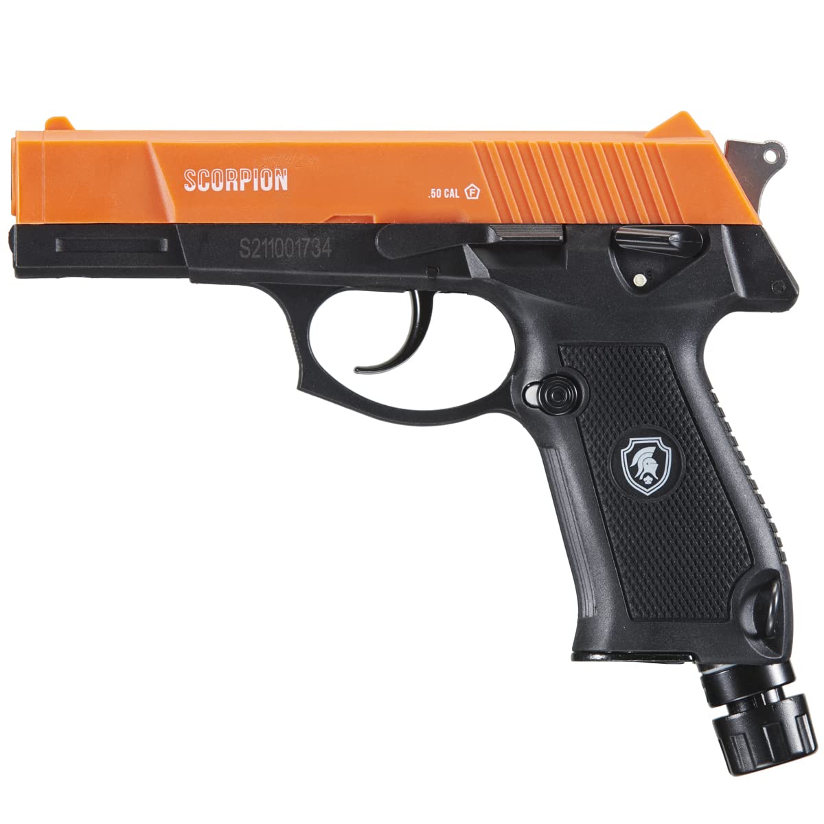 Lancer Tactical Air Scorpion 0.5 Caliber CO2 Non-Blowback Pepper Projectile Gun for Self Defense-Less Lethal Weapon for Personal Protection - Complete Set with Two Mags, Pepper Balls, and CO2