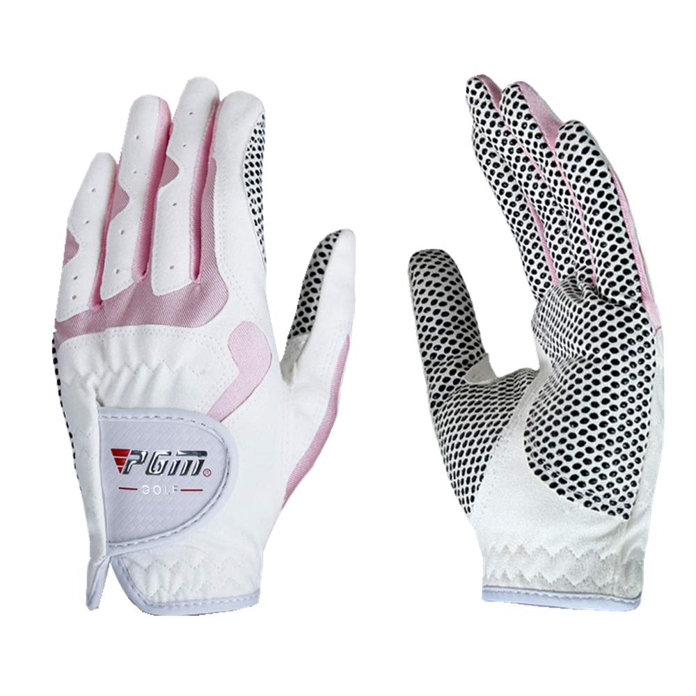 Hauni Women's Golf Glove One Pair, Non Slip Rain Gloves fit XS S M L XL, Cool and Comfortable…