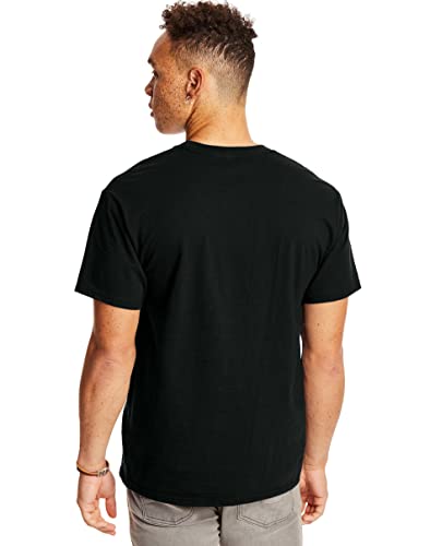 Hanes mens Beefy Short Sleeve Pocket Tee Value Pack (2-pack) fashion t shirts, Navy, 3X-Large US