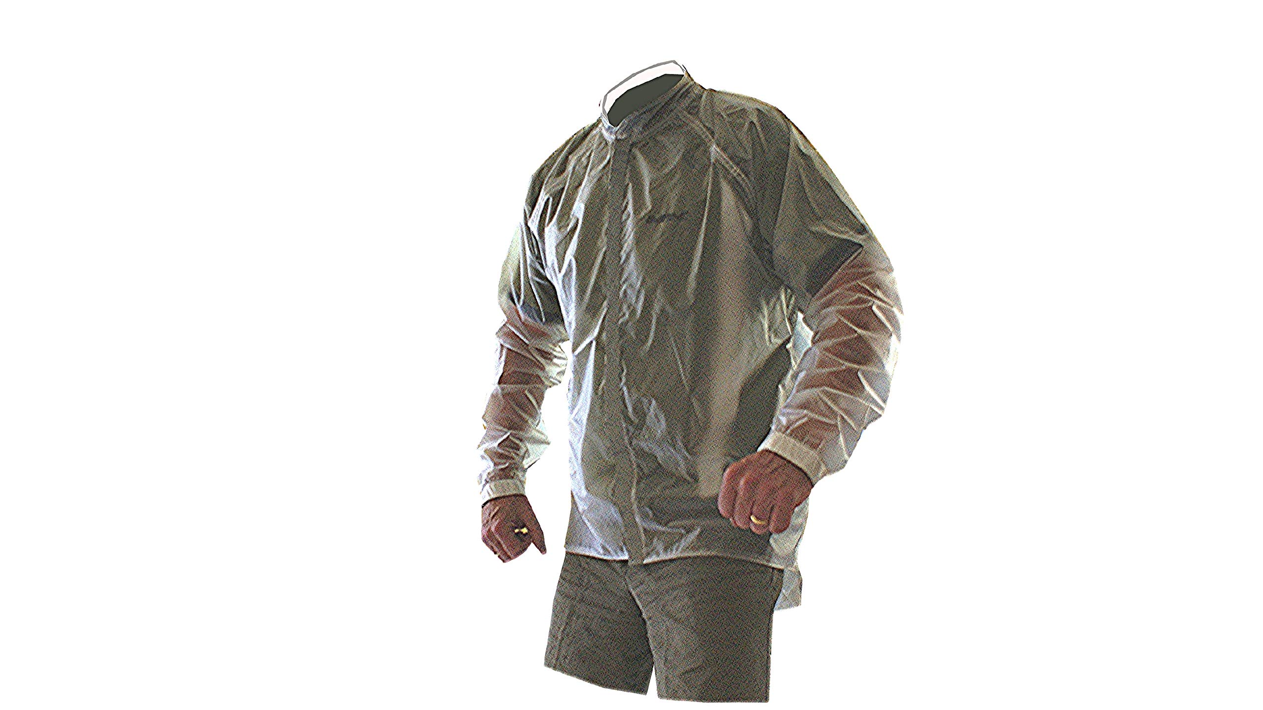Impac Deluge Men ladies Cycling Jacket Coat Outdoors rain Waterproof Windproof transparent Bike Commuting Racing (Clear, Small)
