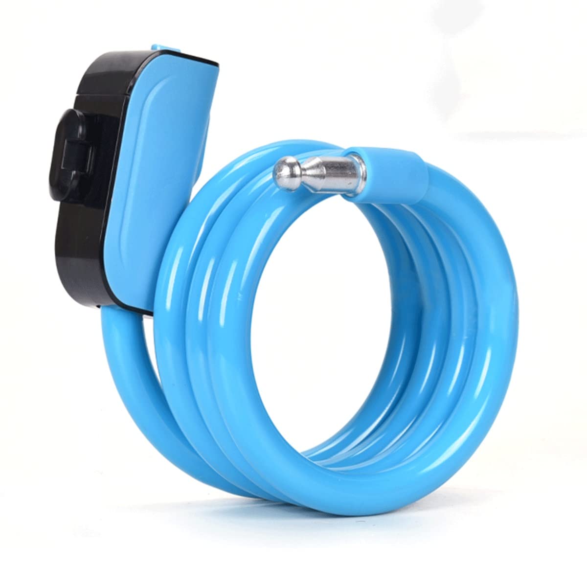HUKSXZ Bike Lock,Bike Cable Lock with Key,Bike Key Lock with Mounting Bracket,Motorcycle Locks (Color : Blue, Size : 1.2mx12mm)