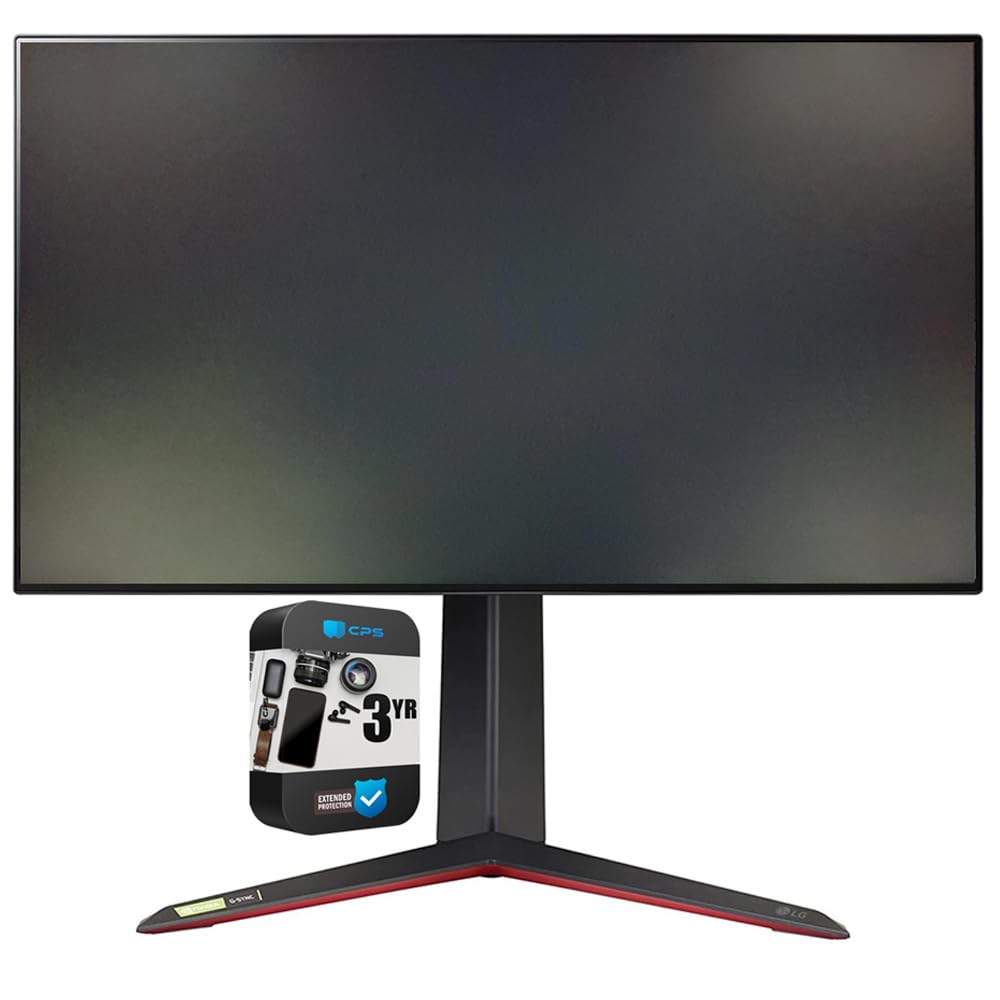 LG 27GP950-B 27" Ultragear 4K UHD Nano IPS 1ms 144Hz G-Sync Gaming Monitor Bundle with 3 YR CPS Enhanced Protection Pack
