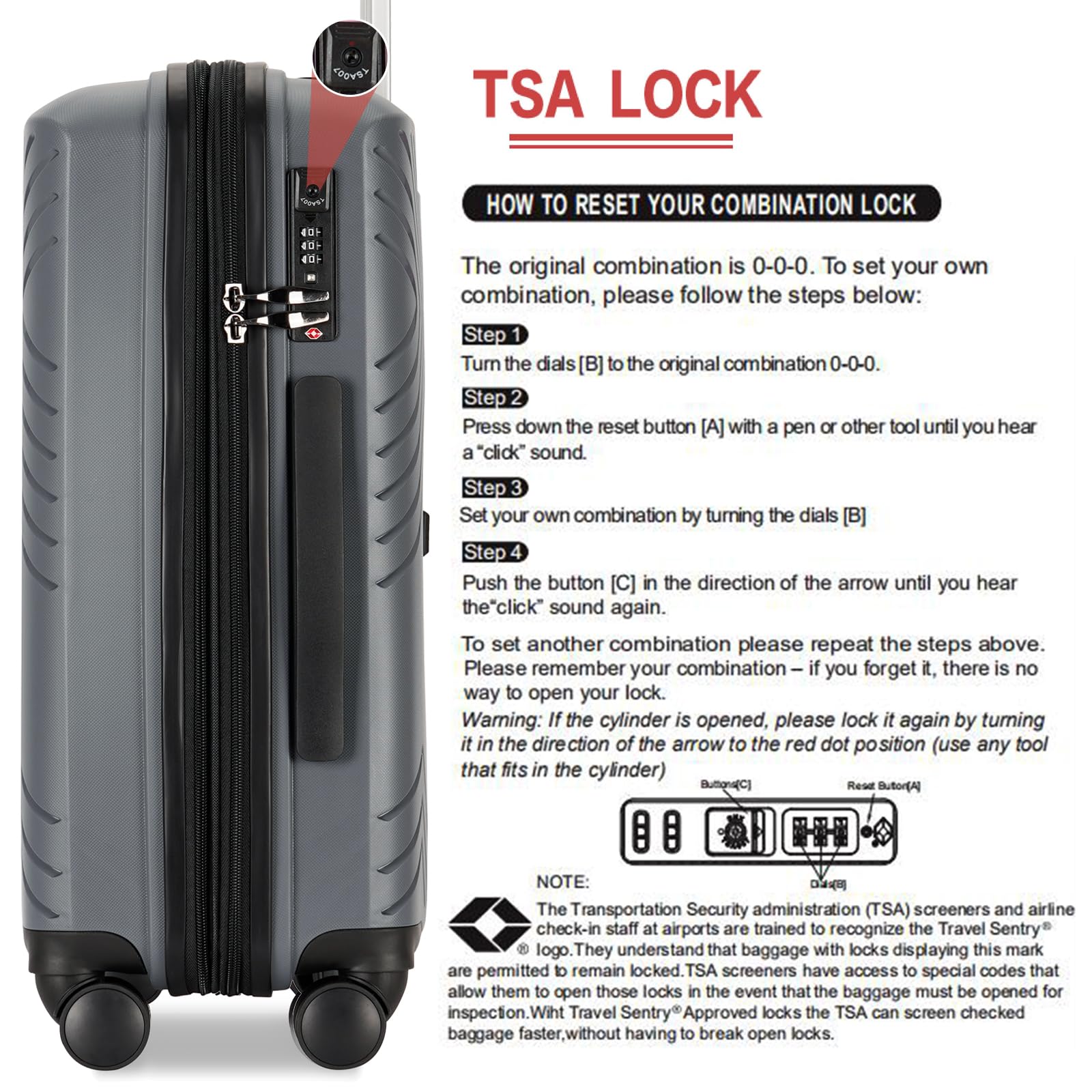 GinzaTravel Rune series expandable 3 Luggage Sets,Lightweight Hardside Suitcase With Spinner Wheels TSA Lock,PP material business fashion suitcase