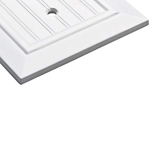 Franklin Brass W35267-PW-C Classic Beadboard Single Decorator Wall Plate, White