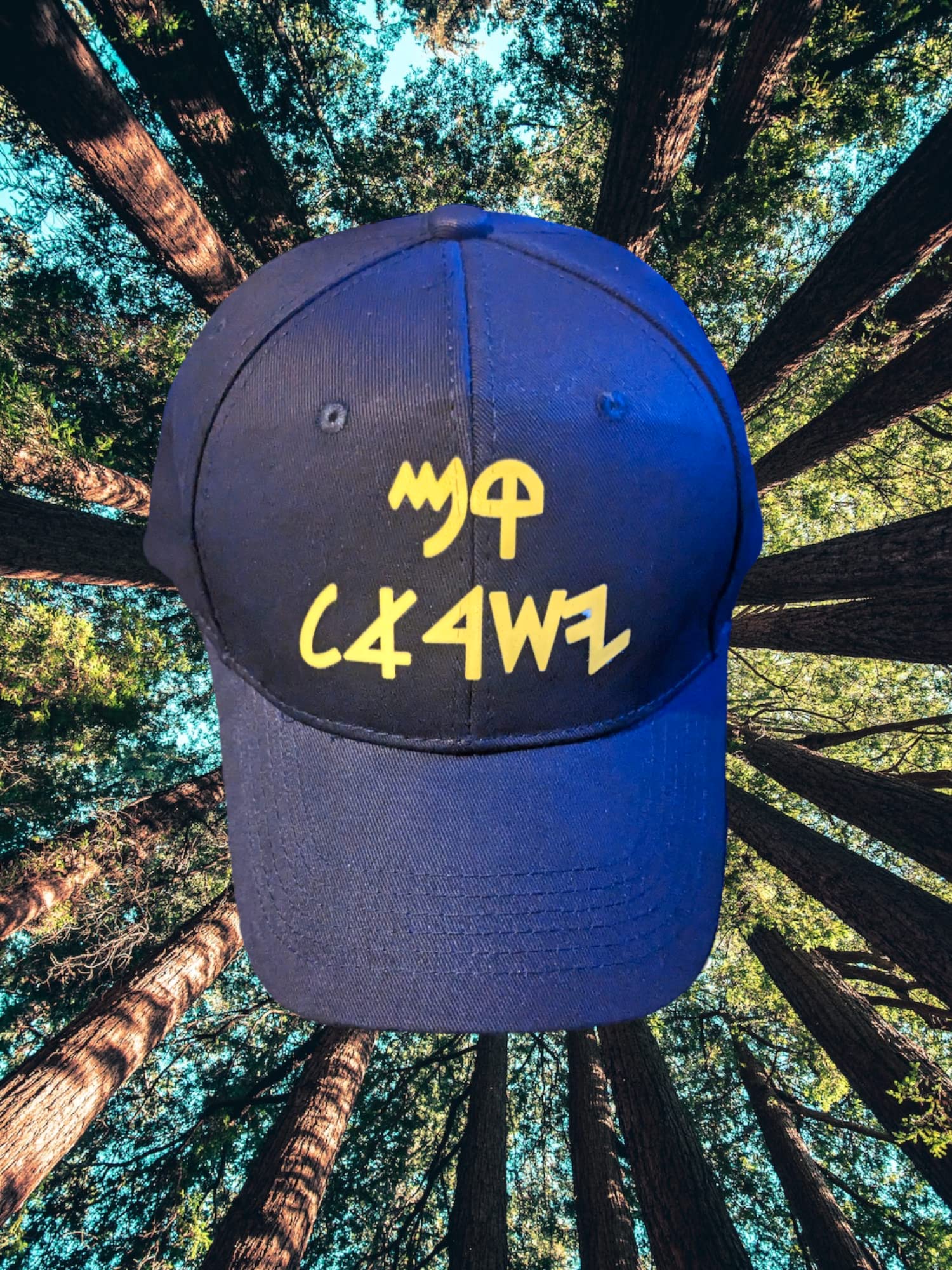 Hebrew Israelite Adjustable Hat W/Qam Yasharahla (Rise Israel) In Paleo Hebrew