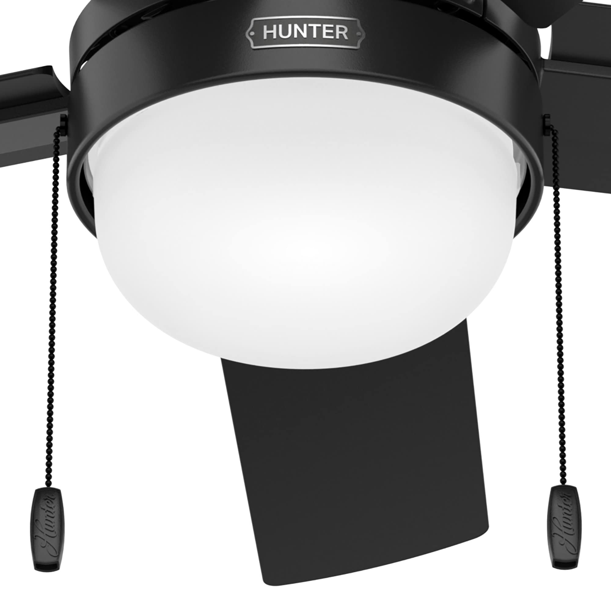 Hunter Fan Company 51455 Zeal Ceiling Fan, 44, Black