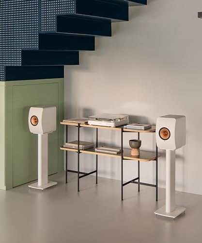 KEF LS50 Wireless II Powered Bookshelf Speakers - Pair (Mineral White)