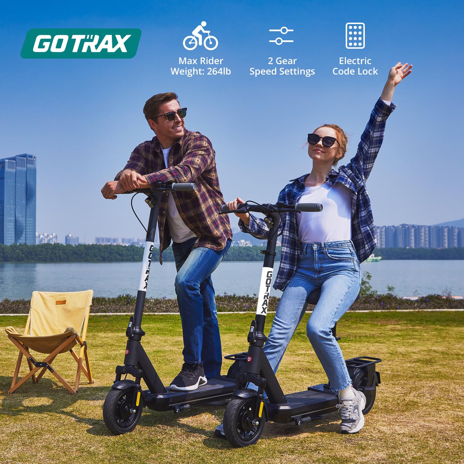 Gotrax Eclipse Ultra Electric Scooter, 500W Motor 20 Mph Top Speed, Up to 38 Miles Long Range 10" Pneumatic Tire with Front and Rear Double Suspension, Foldable E Scooter for Adult Black