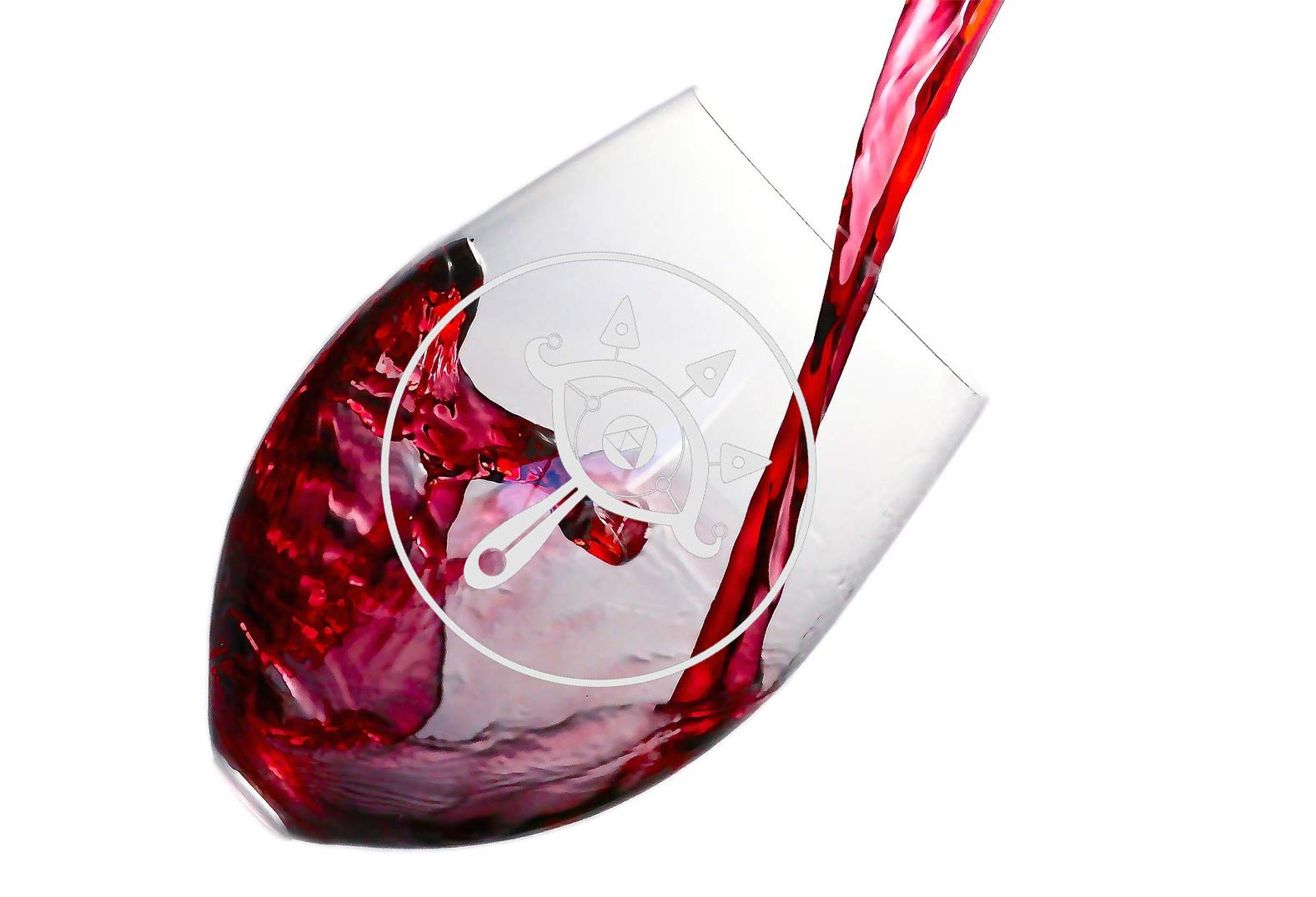 Hat Shark Truthful Eye Legendary Royal Ninja Tribe Video Game Parody - Laser Engraved Stemless Wine Glasses