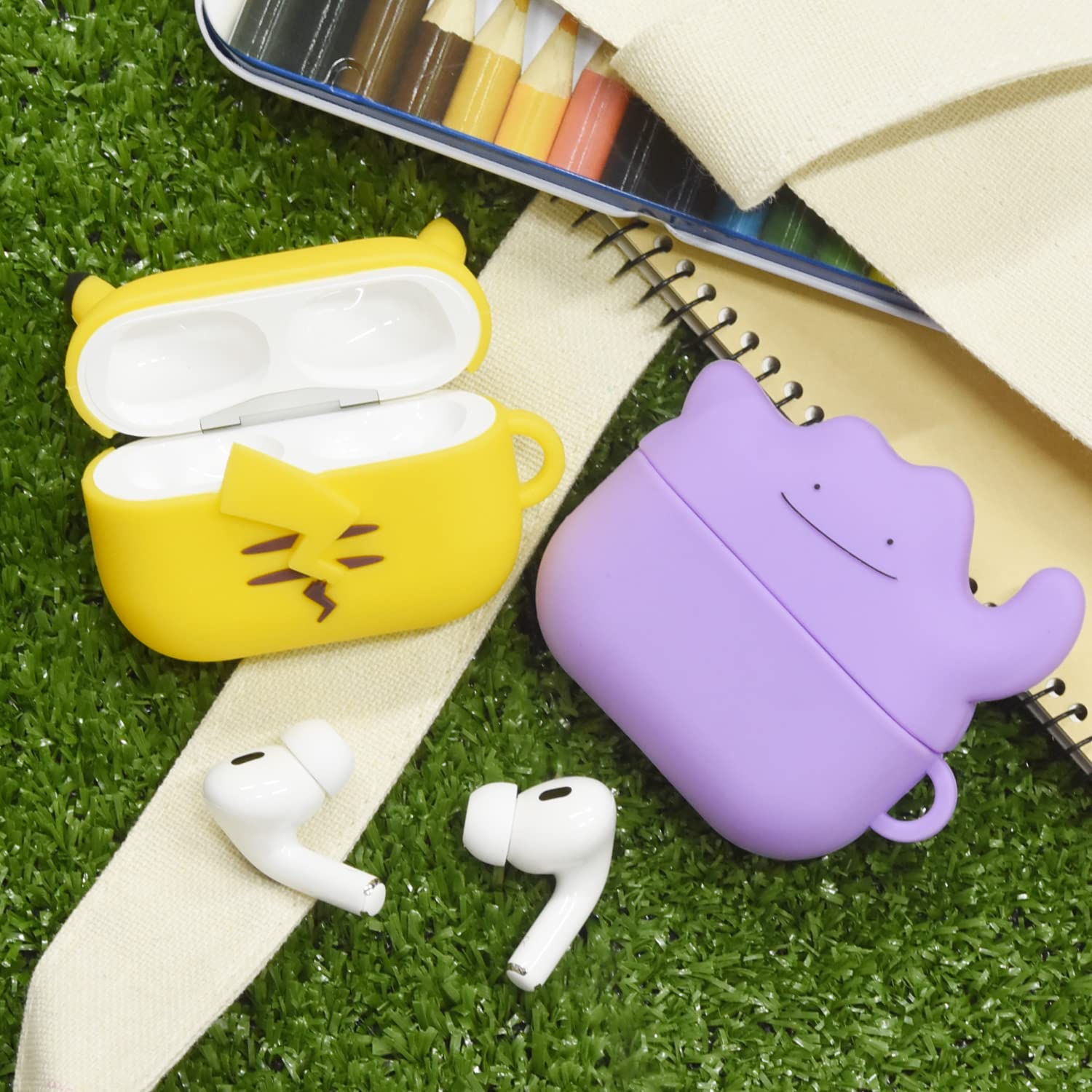 Gourmandise Pikachu POKE-810A Silicone Case Compatible with Pokemon AirPods Pro (2nd Generation)
