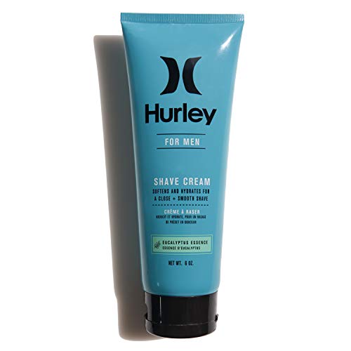Hurley Men's Shaving Cream - Softens and Hydrates with Aloe Extract and Vitamin E, Size 6oz, Eucalyptus