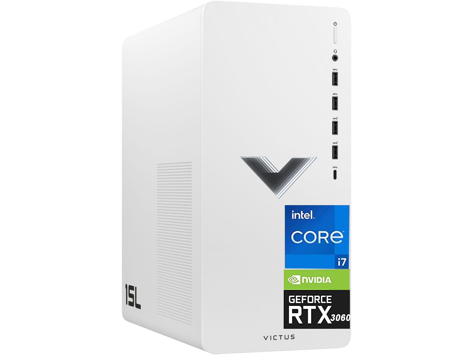 HP 2023 Newest Victus Gaming Desktop, Intel Core i7-13700 Processor(16-core), NVIDIA GeForce RTX 3060 Graphics, 64GB RAM, 4TB SSD, 1TB HDD, 9 USB Ports, Bluetooth and Wi-Fi 6, Windows 11 Home