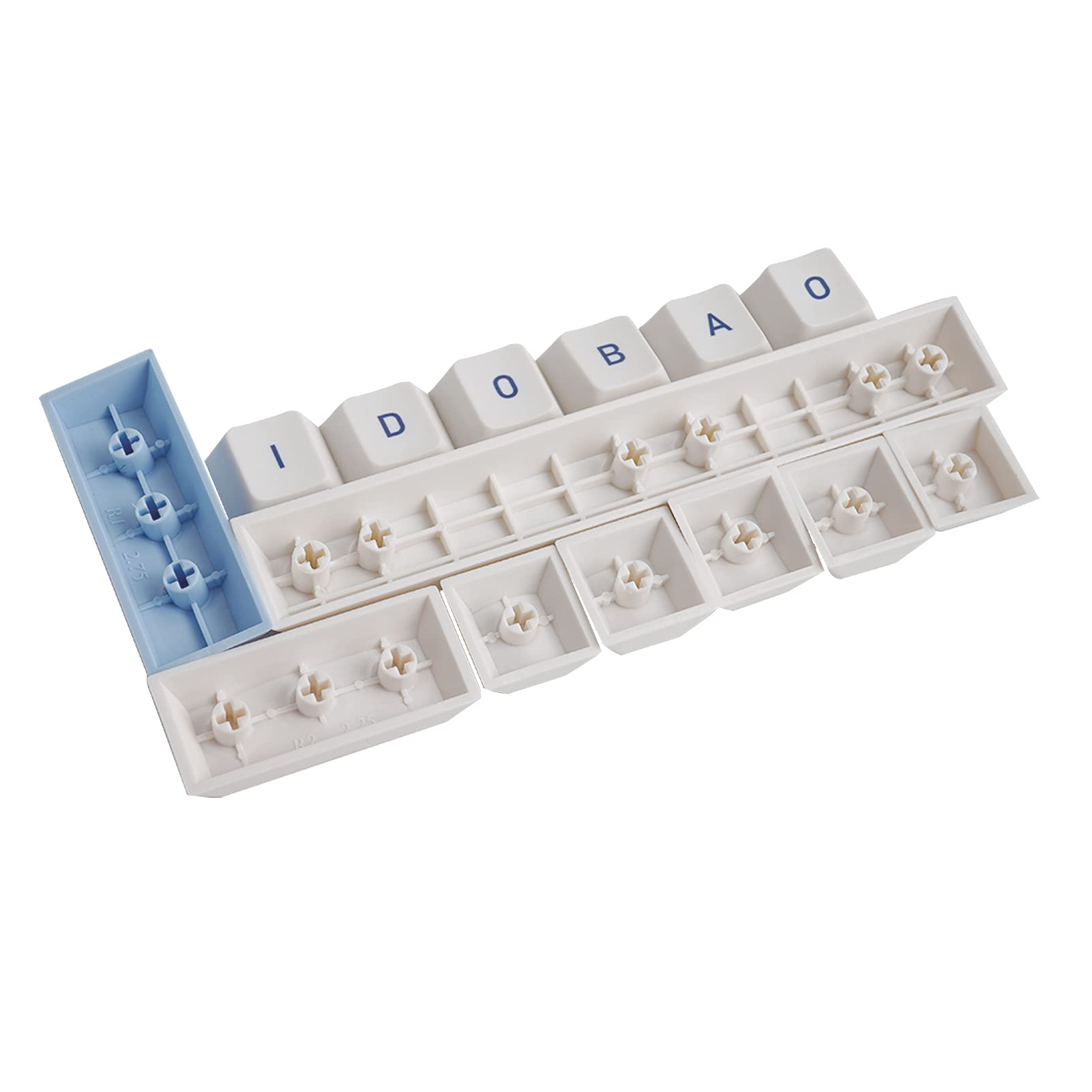 IDOBAO Blue and WhiteKeycaps Pegaso Cherry Profile Thick PBT Dye-Sublimation Keycaps with 95 Keys for Standard 60 65 70 80 90 Layout Cherry MX Mechanical Keyboard Office Gaming