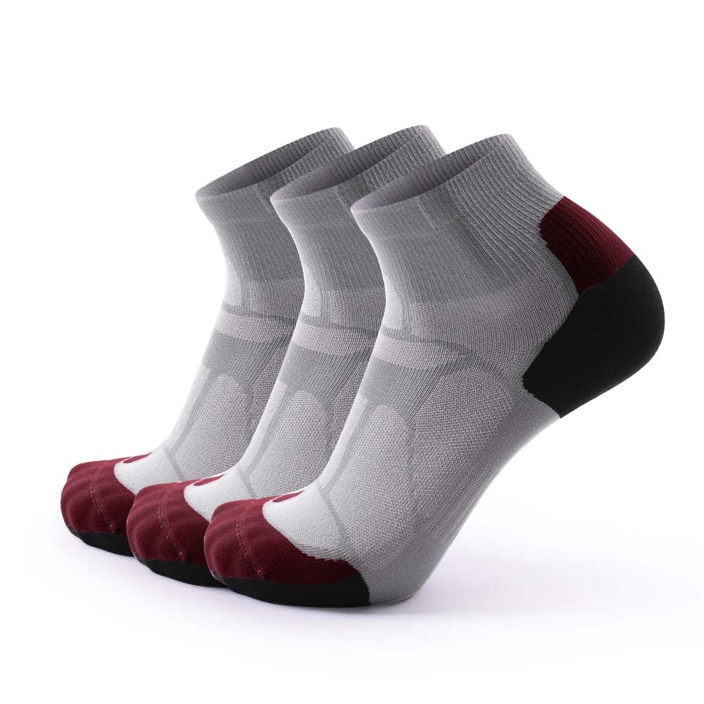 limide Athletic Sports Running Socks Coolmax Mens Moisture Fast Dry Compression Seamless Socks 3 Pairs(Size Medium 7-11)