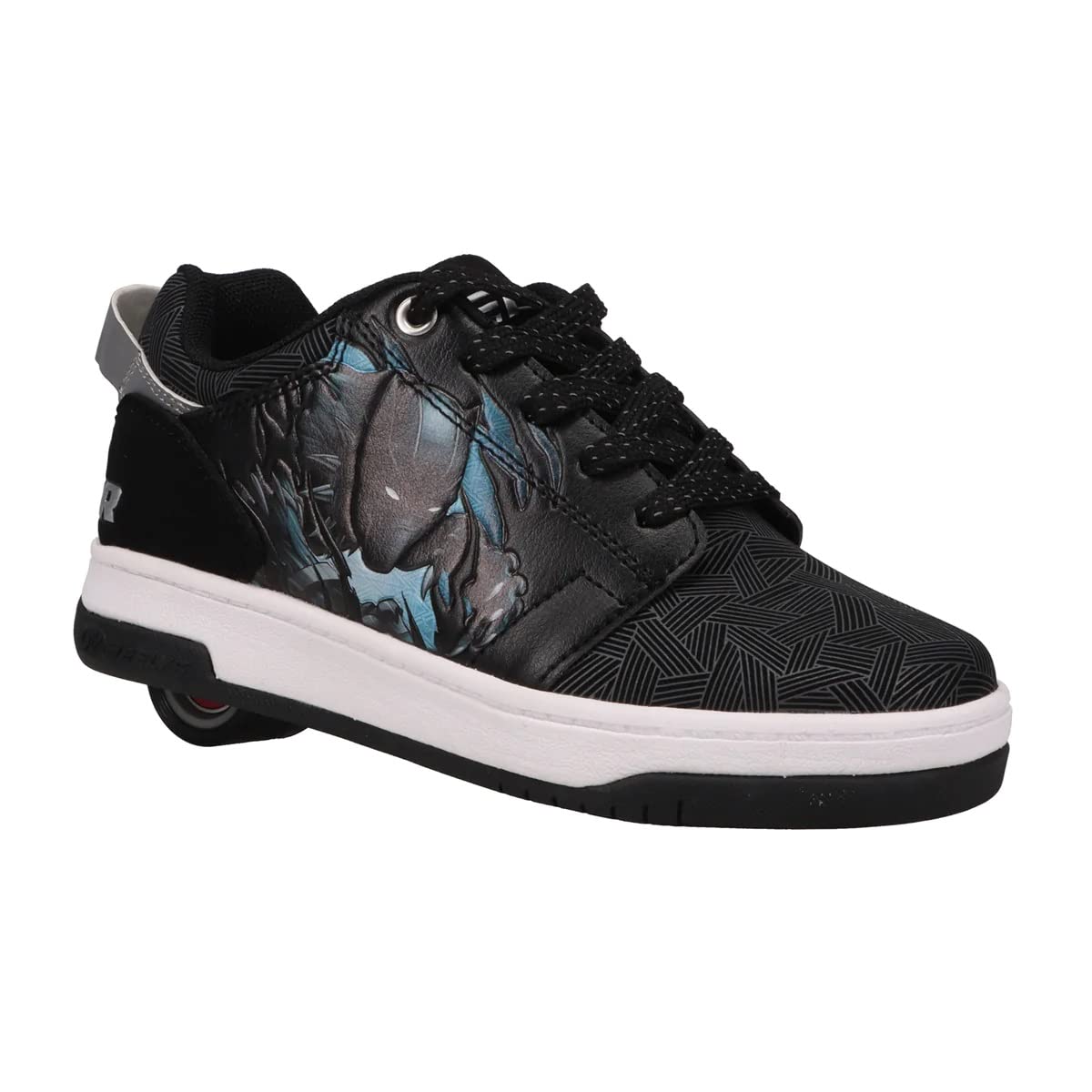 HEELYS Men's Avengers Voyager Wheels Skate Sneaker Shoes (us_footwear_size_system, adult, men, numeric, medium, numeric_10) Black/Silver