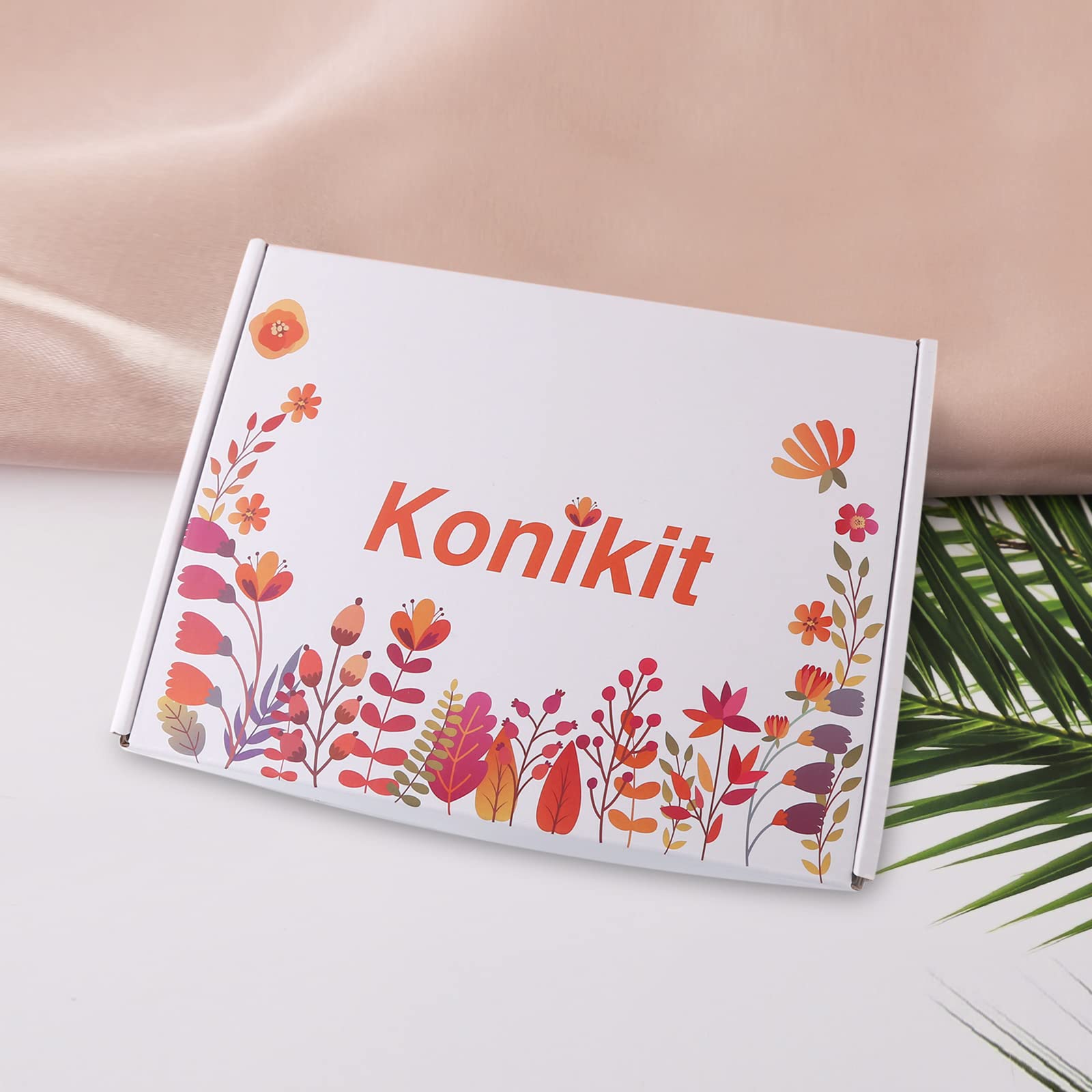 Konikit Cloud Dumpling Bag with Wooden Handle for Women, Soft Clutches Pleated Crossbody Bag, Chain Shoulder Handbag White