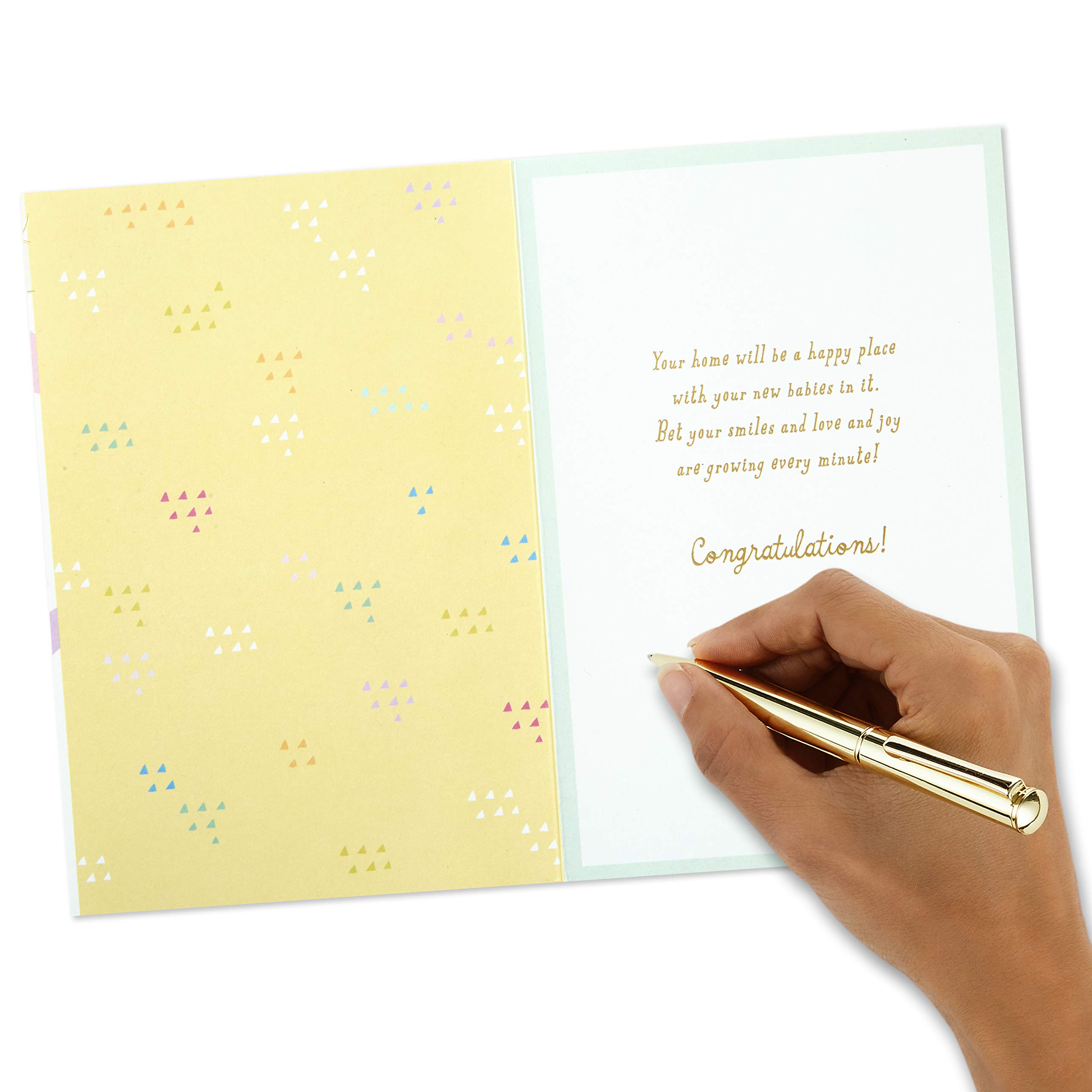 Hallmark Baby Shower Card for Twins or Triplets (Love Multiplying)